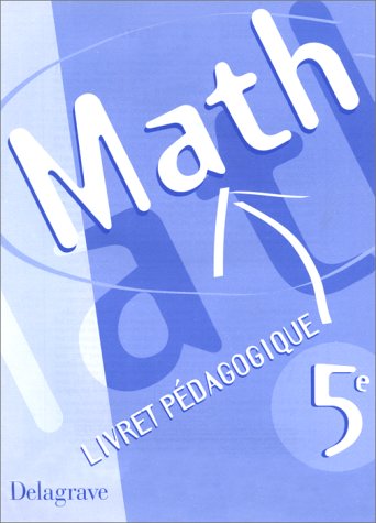 Amazon.com: Mathématiques, 5e. Livret pédagogique: 9782206008158: Books