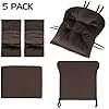 Amazon.com: Lucky Monet 5Pcs Glider Rocker Replacement Cushions - Velvet Glider Cushions ...