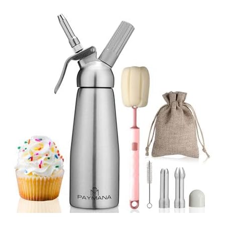 Amazon.com: Paymana Professional Whipped Cream Dispenser - Aluminum ...