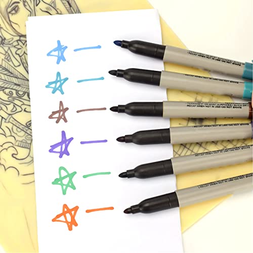 Tattoo Marking Pen, 12 Colors Temporary Tattoo Markers For Skin ...