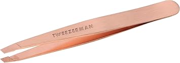 Tweezerman Rose Gold Stainless Steel Slant Tweezer : Amazon.co.uk ...