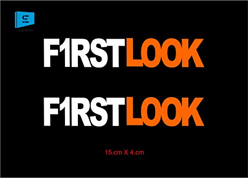 SIGN EVER Stickers for Bike Nisin First Look Orange and White Decals L ...