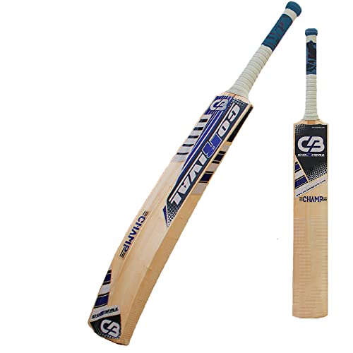 Champ Hard Tennis Cricket Bat Kashmir Willow 1000g Full Cane Handle for ...