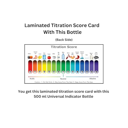 Universal Indicator Solution 500 ml, (Accurate pH Scale Range from 0 to ...