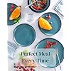 Amazon.com | 24 Piece Stoneware Dinnerware Set for 8 - Handmade ...
