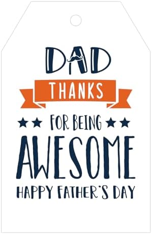 Amazon.com : G2PLUS Happy Father's Day Tags, 100PCS Father's Day Paper ...