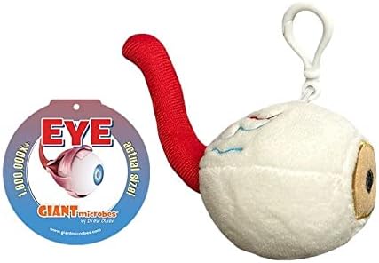 Amazon.com: GIANTmicrobes Eye Plush Keychain, Eye Doctor Gifts, Stuffed ...