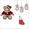 Amazon.com: Christmas 2024 Time Snowflake Teddy Bear Holiday Time 15 ...