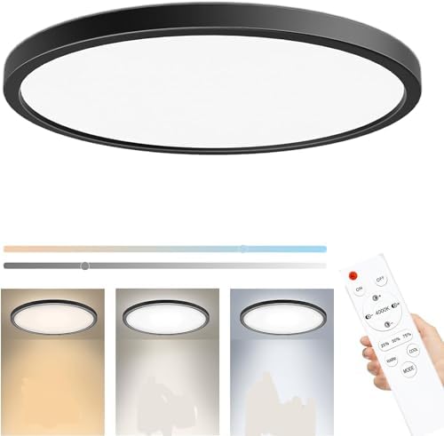 TOPBOS 30W LED Ceiling Light Dimmable with Remote Control,3000K/4000K ...