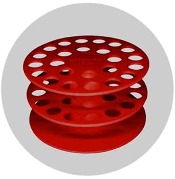 15mL Circular Tube Racks (Pack of 2, Red) : Amazon.in: Home & Kitchen