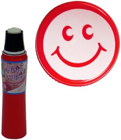 Amazon.com: PowerDot Bingo Dauber, Red, Smiley Face, 2oz, Plastic ...