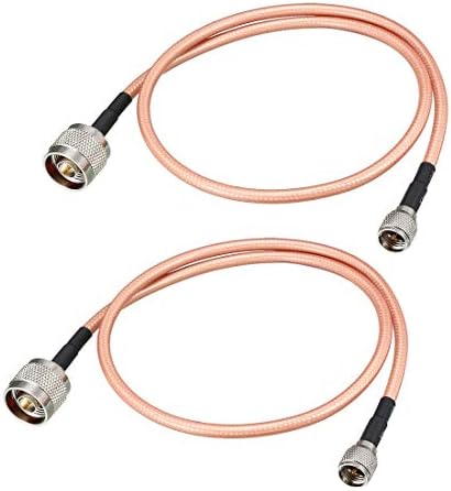 Amazon.com: uxcell Low Loss RF Coaxial Cable Connection Coax Wire RG-142 N Male to BNC Male 90cm ...