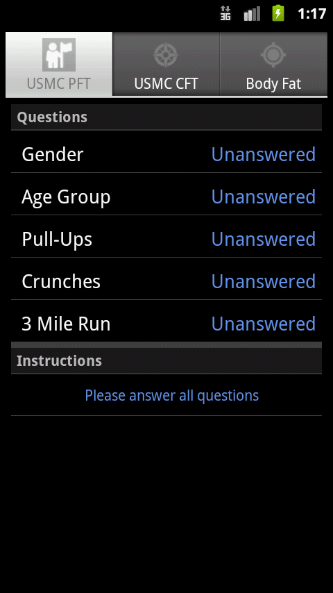 USMC PFT & CFT Calculator - App on Amazon Appstore