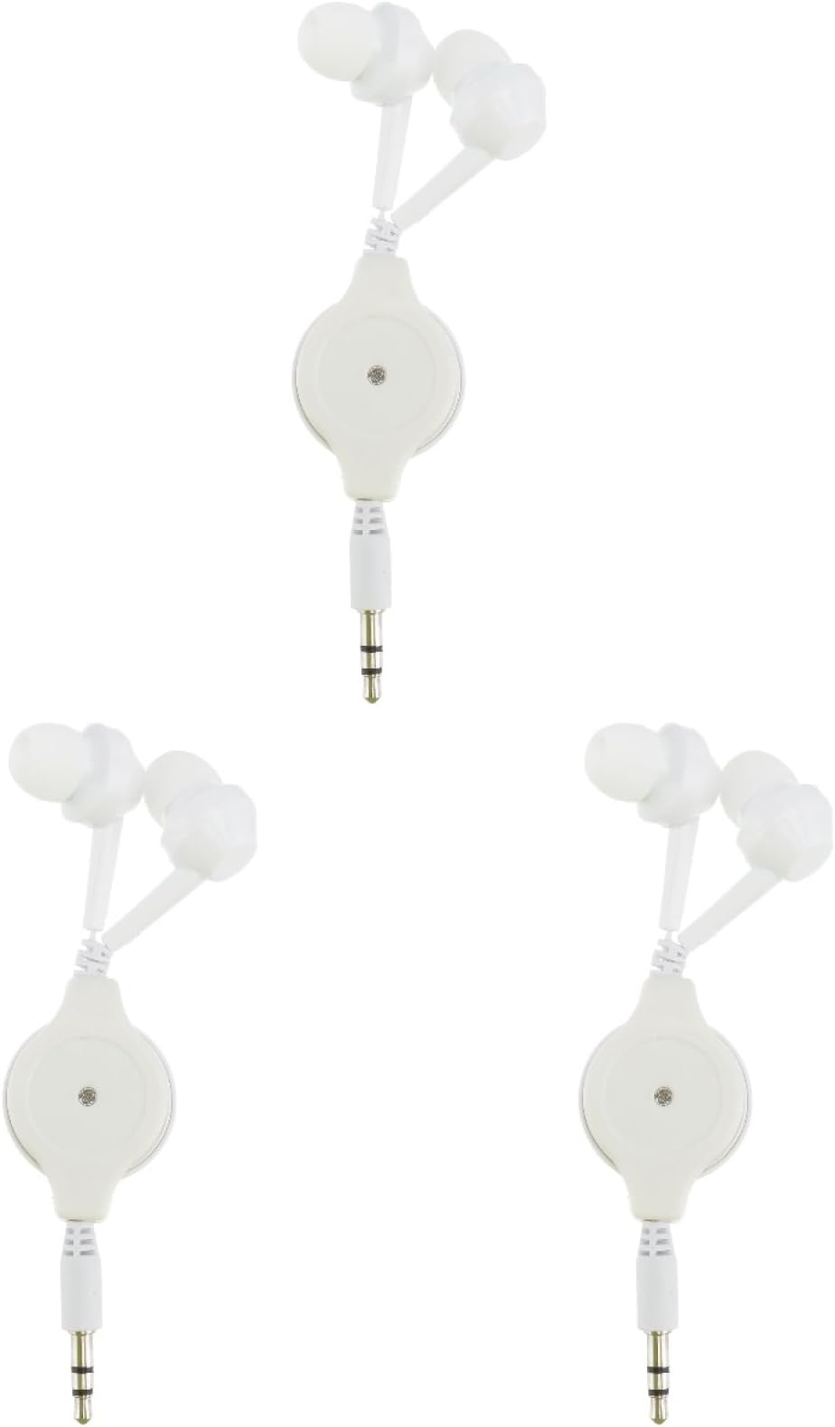 Amazon.com: Retractable White Metal Bullet Sound Isolating In ear ...