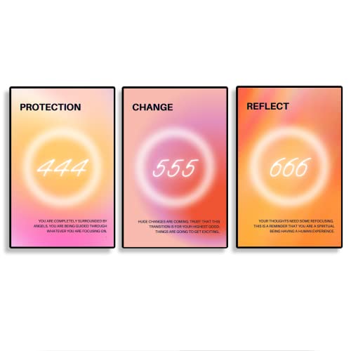 Amazon.com: Angel Numbers Set Posters Print, Minimalist Wall Art Prints ...