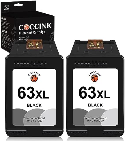 Amazon.com: 63XL Black and Color Combo Pack Replacement for HP Ink 63 ...