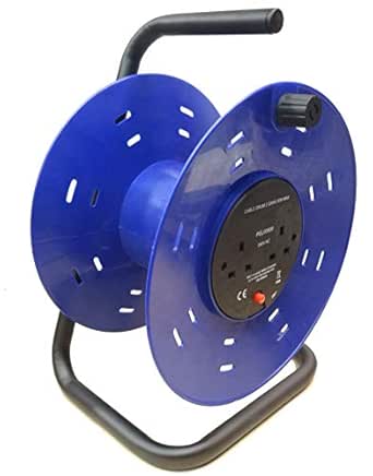 2-Gang Plastic Empty Cable Reel Drum : Amazon.co.uk: DIY & Tools