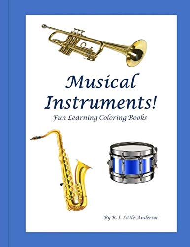 Buy Musical Instruments! Fun Learning Coloring Books (Volume 3) Book ...