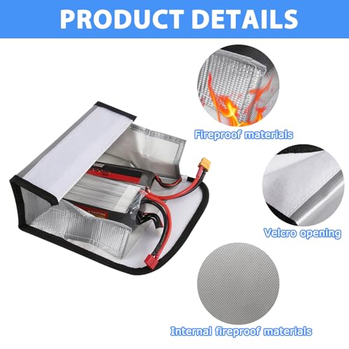 Lipo Battery Safe Bag - Fireproof Safety Protection for Secure Storage ...