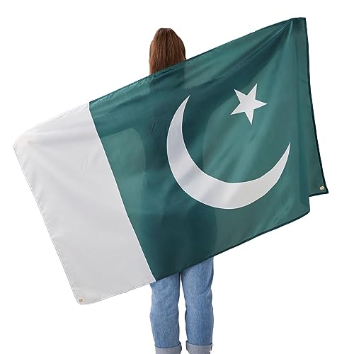 Runesol Pakistan National Flag 3×5, 91x152cm, Parcham-e Sitrah o Hill ...