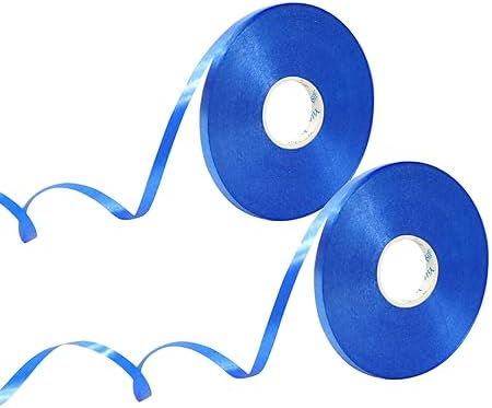 XFYJOP 100M Blue Curling Ribbon Blue Ribbon for Balloons 5mm Width ...