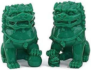 Amazon.com: We pay your sales tax Feng Shui Pair of 3" Green Fu Foo ...