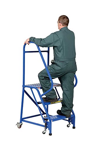 Two Step Ladder - with Handrail - BLAD-R Series; Step Type: Grip Strut ...