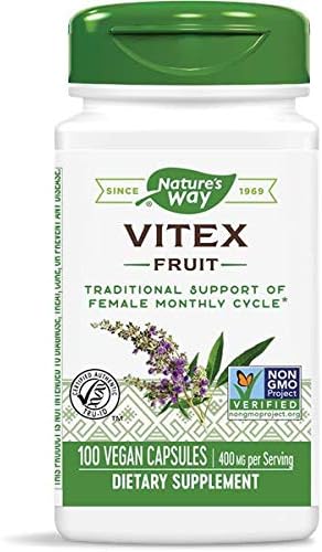 Amazon.com: Nature's Way Vitex Chaste Tree, 400 mg, 3 pack of 100 count ...