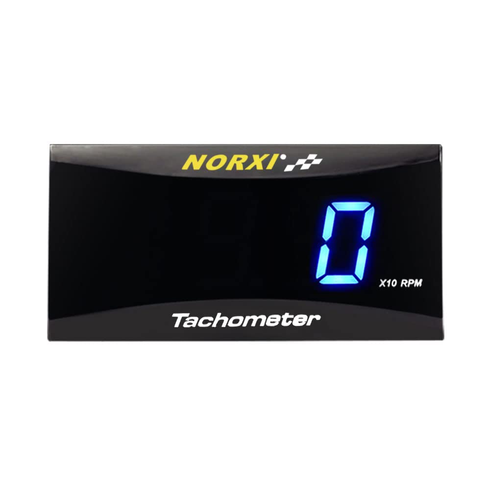 Amazon.com: NORXI Universal Digital Tachometer RPM Meter Motorcycle Car ...