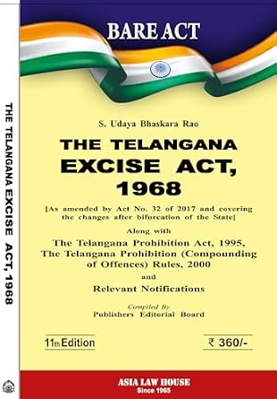 Buy The Telangana Excise Act, 1968 by S. Udaya Bhaskara Rao (11th ...