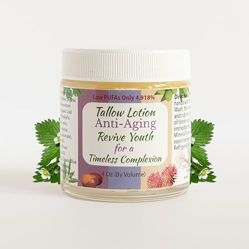 Amazon.com : Creatrix Solutions Tallow Lotion - Natural Moisture Balance - Beef Tallow ...