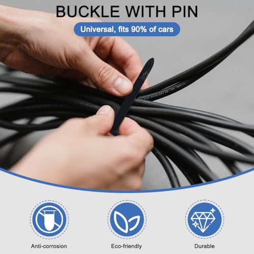 100Pcs Nylon Self Locking Nylon Cable Ties Automotive Panel Retainer ...