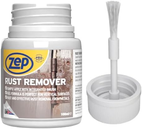 Zep Rust Remover Gel 100ml Non-Drip Formula Fast Acting Gel with ...