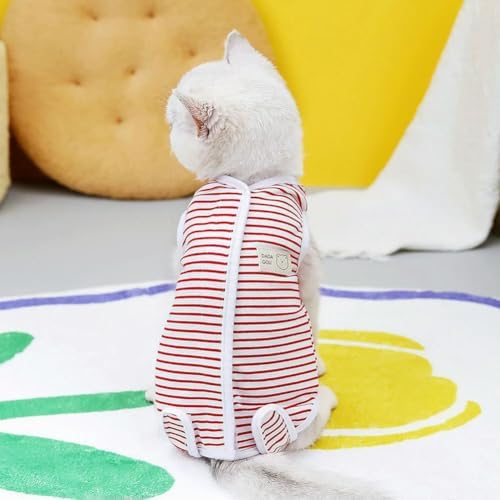 frissin Cat Surgery Recovery Suit Cat Neutering Bodysuit Wear Onesie ...