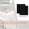 ZZZMRH 12 Pack Black Flannels Face Cloth- 100% Cotton Face Towels Soft ...
