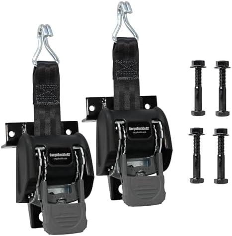 Amazon.com: Ladder Rack Ratchet Straps with J-Hook (4 PCS), 1.4" Black ...