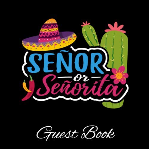 Senor Or Senorita Guest Book: Baby Shower Gender Reveal Guestbook ...