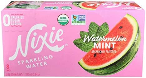 Amazon.com: Nixie Sparkling Water Organic Watermelon Mint Sparkling ...
