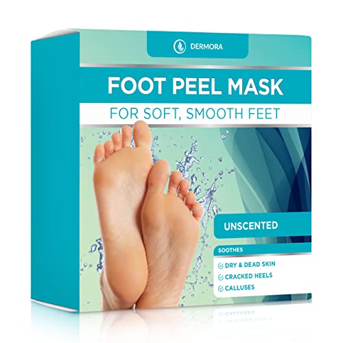 DERMORA Skin Treatment Mask Foot Peel - 2 Pack of Regular Size Skin ...