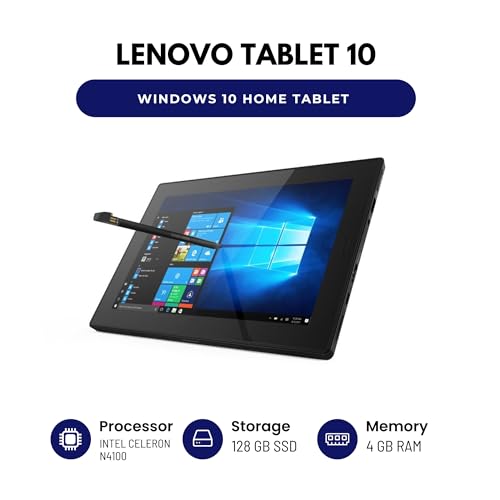 Lenovo Tablet 10 10″ Tablet – Intel Celeron N4100 CPU – 4GB RAM – 128GB ...