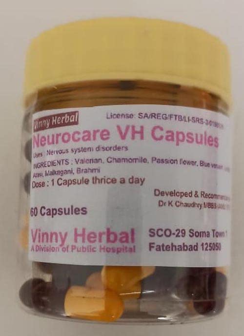 Buy Vinny Herbal Neurocare VH Capsules 60 Caps Jar Online at Low Prices ...