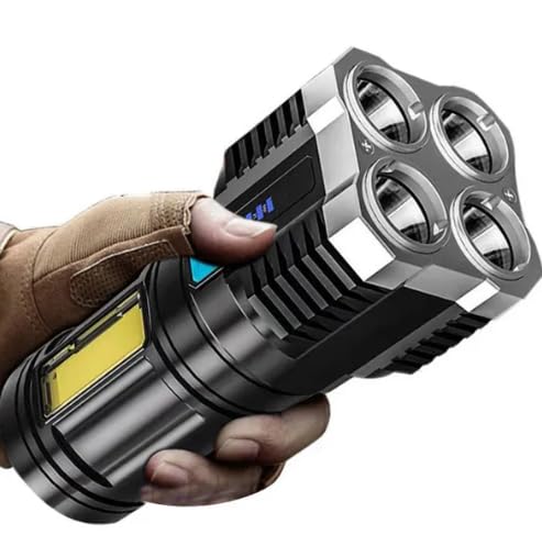 Choice First USB Charge Flashlight with Battery Status Display - 4 ...