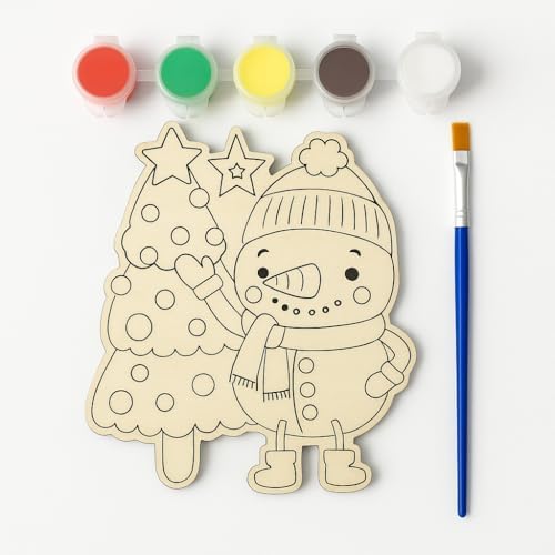 FAM Christmas Painting Set – 14×12 cm DIY Art & Craft Kit for Kids ...