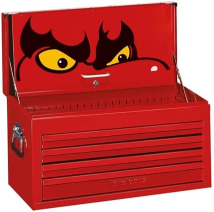 Teng Tools 26 Inch Wide 4 Drawer Classic Heavy Duty Red Top Box ...