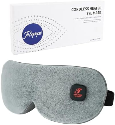 Amazon.com: Heated Eye Mask, Cordless Warm Eye Compress for Dry Eyes ...