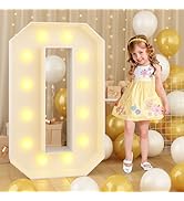Amazon.com: 4ft Light Up Numbers Marquee 50 Numbers with Lights White ...