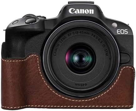 Amazon.com: Camera Case for Canon EOS R50 Camera Half Cover Case Grip ...