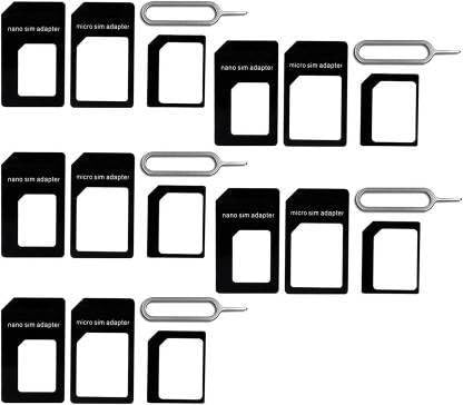 Saviraj 5 PCS Nano SIM Card Adapter one neno sim Card in All Mobile ...