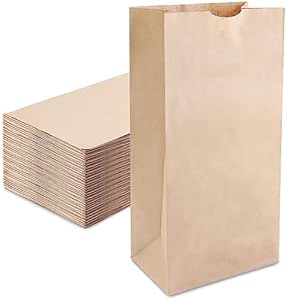 Amazon.com: #4 Paper Bags, Sack Lunch Bags, Brown, 500 Count : Health ...