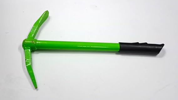 Gardening Tools Small Pickaxe/Tillerwith Plastic Grip Handle(Green and ...
